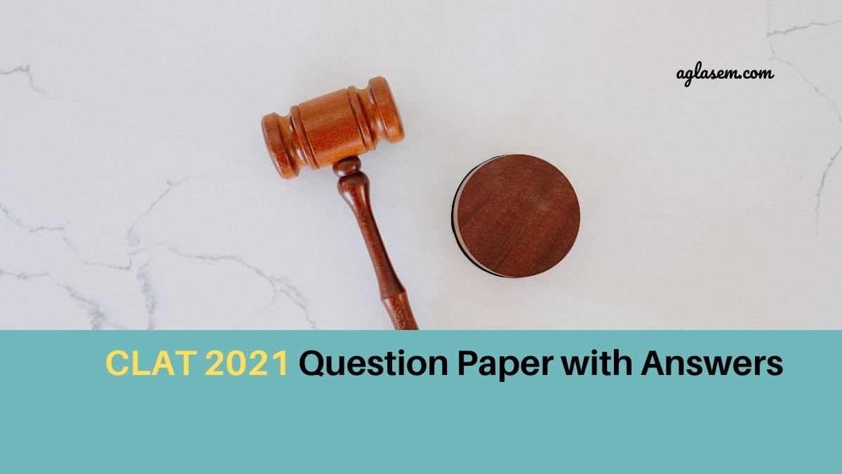 CLAT 2021 Question Paper with Answers PDF Download Download for UG (LLB ...