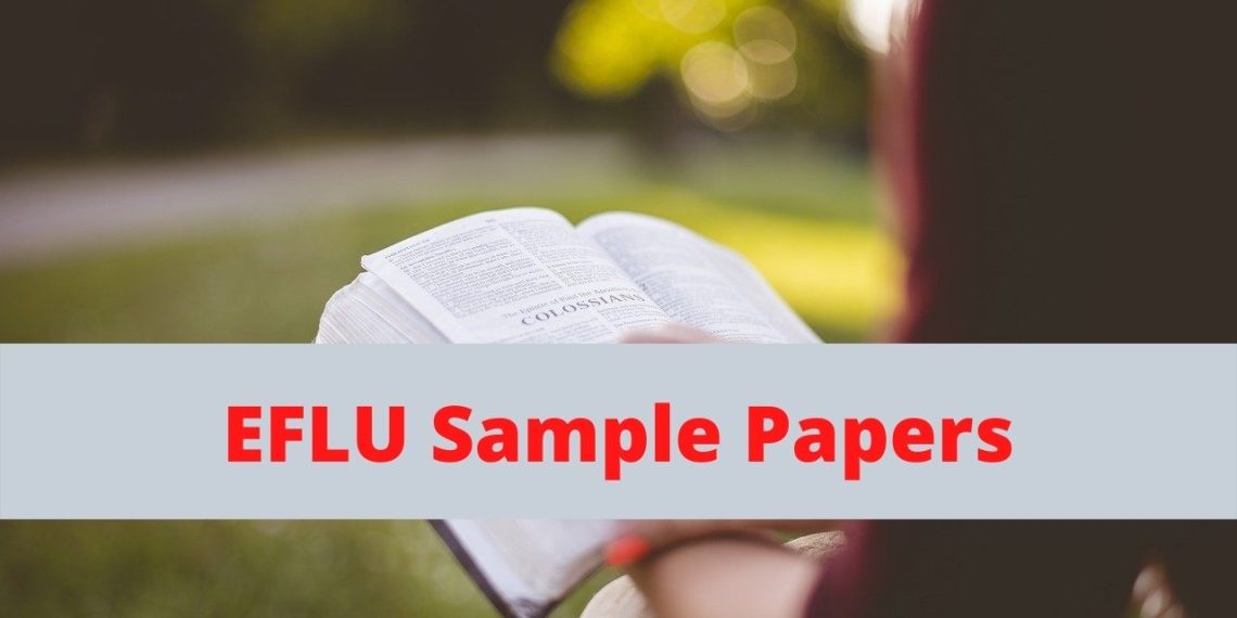 EFLU Sample Papers - AglaSem Admission