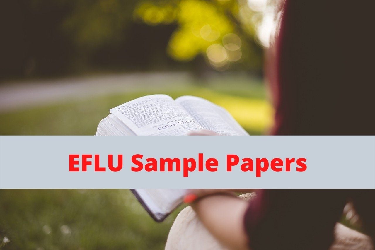 EFLU Sample Papers - AglaSem Admission